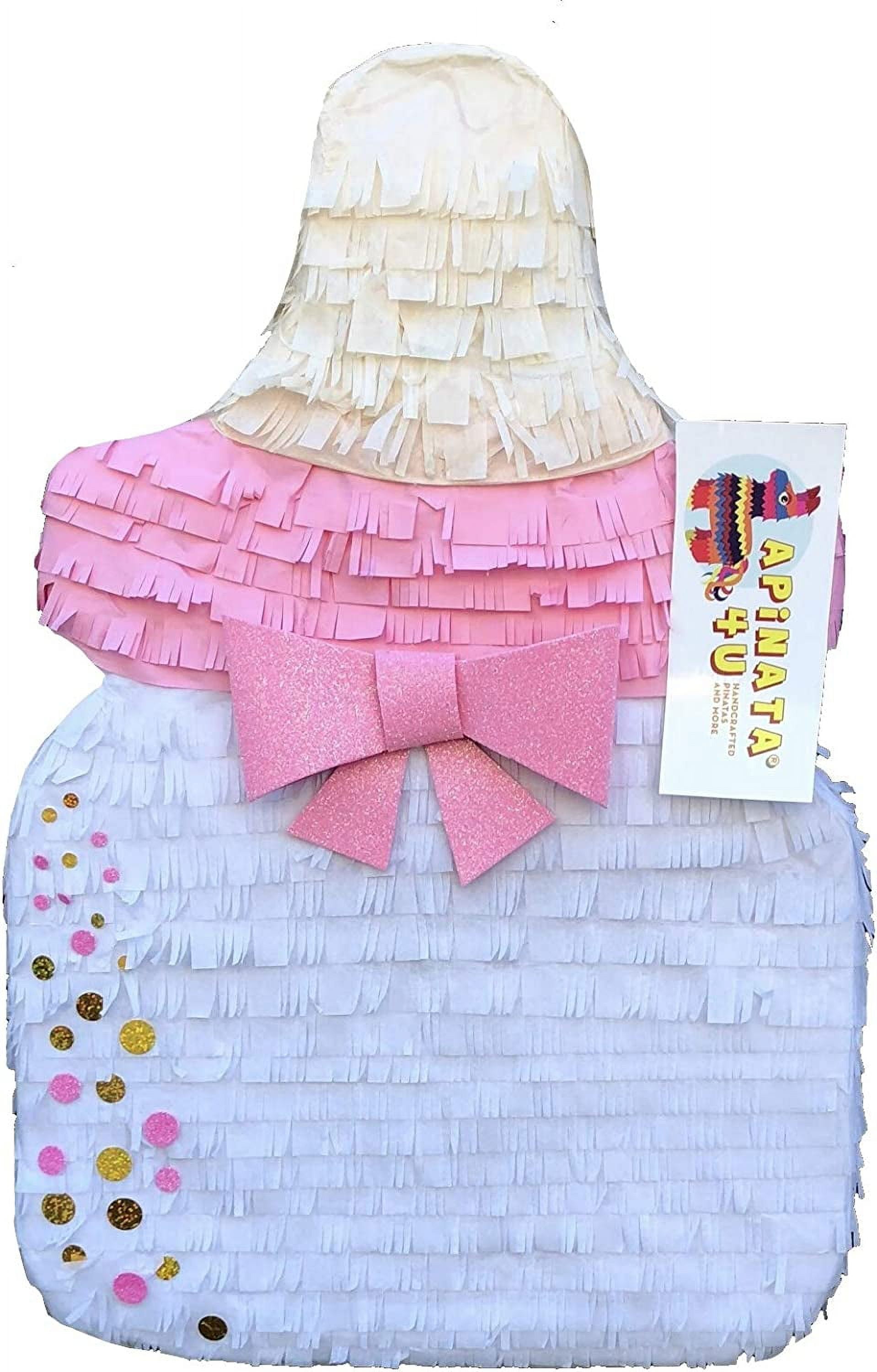 Baby Bottle Pinata with Pink & Gold Glitter Accents It's A Girl Baby ...