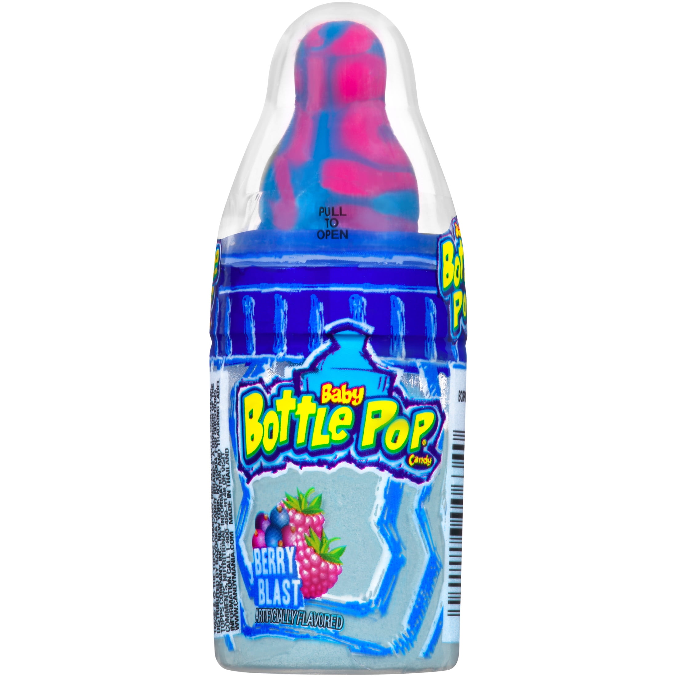Baby Bottle Pop, Assorted Flavor Lollipops, Gluten-Free, 1.1 oz, 1 ...
