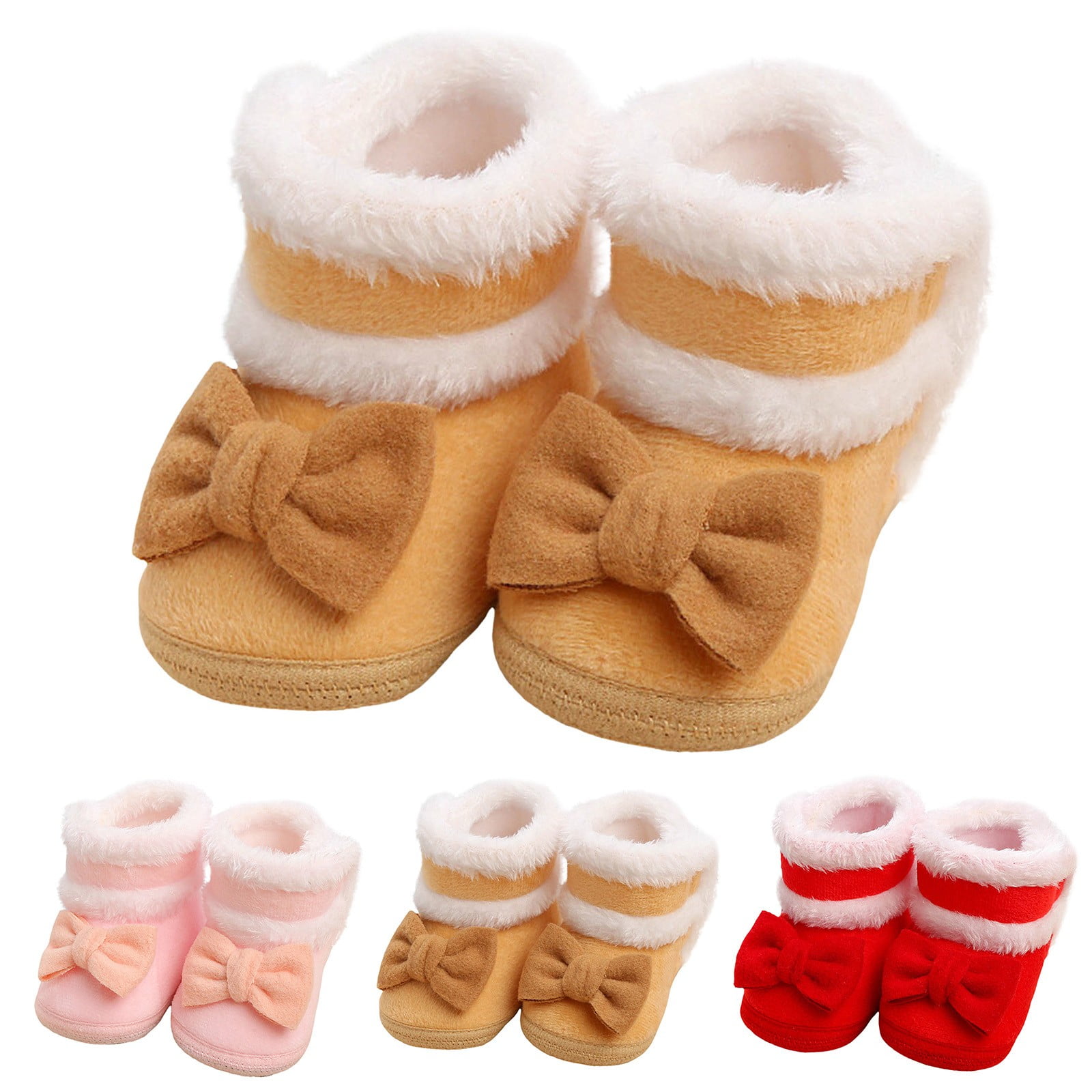 Baby Bow Tie Socks With Grips Babys Girls Boys Non Slip Grip Socks With ...