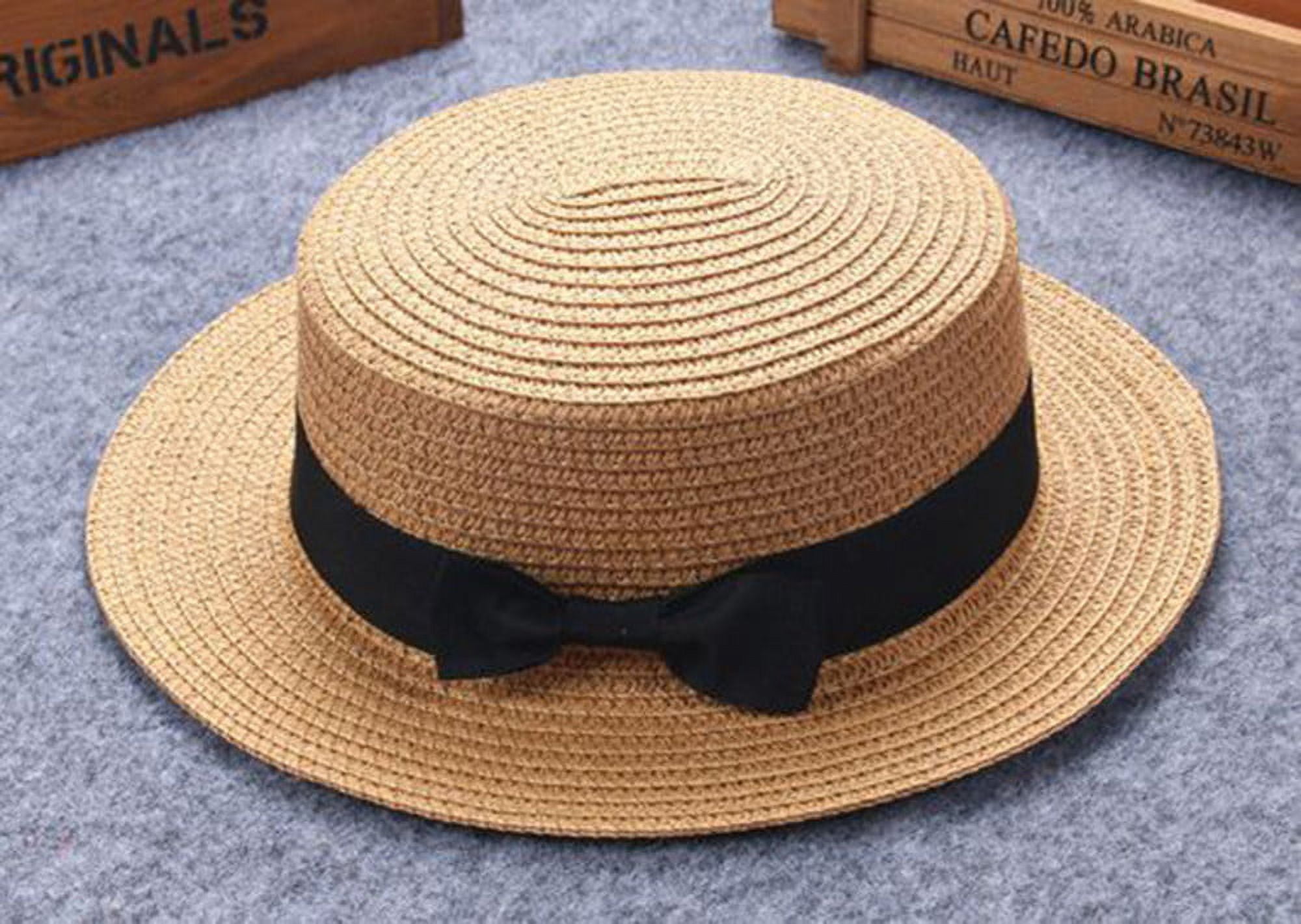 Baby Bowknot Children Breathable Hat Straw Hat Kids Hat Boy Girls Cap ...