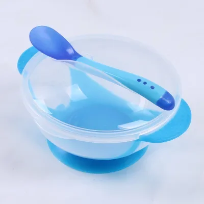 Baby Bowl Set Training Bowl Spoon Tableware Set Dinner Bowl Learning Dishes with Suction Cup ...