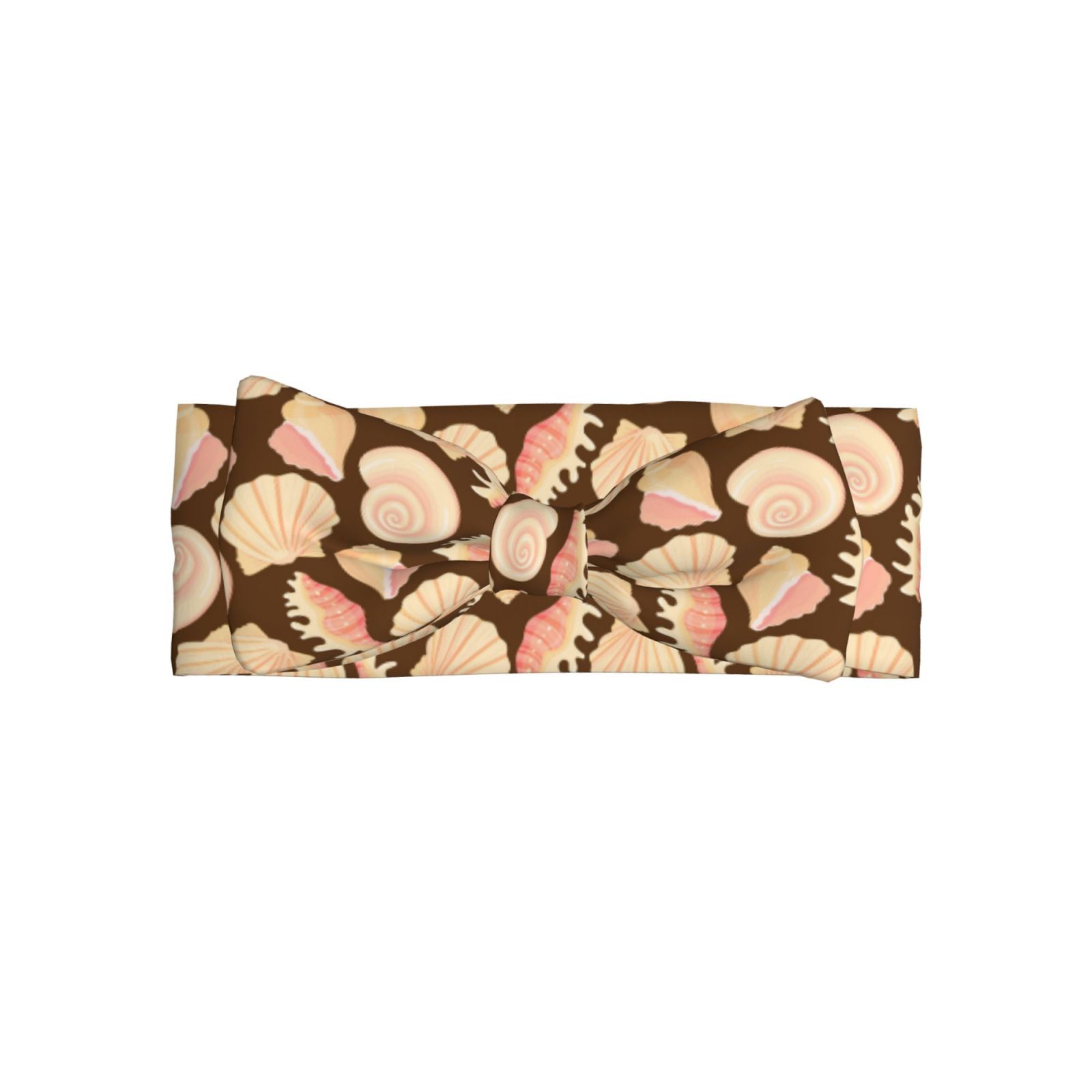 Baby Bows, Conch Shells Print No.9052 Elastics Soft Baby Newborn ...