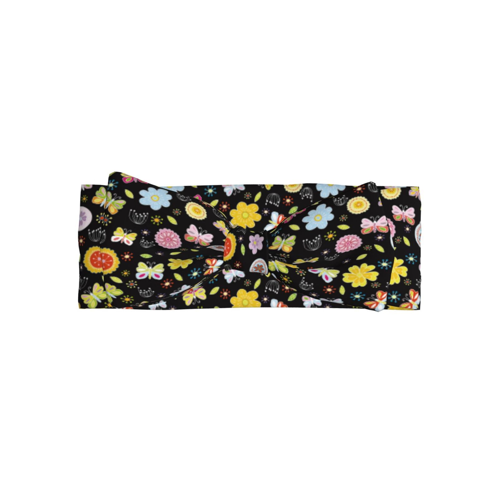 Baby Bows, Flower butterfly print Elastics Soft Baby Newborn Headbands ...