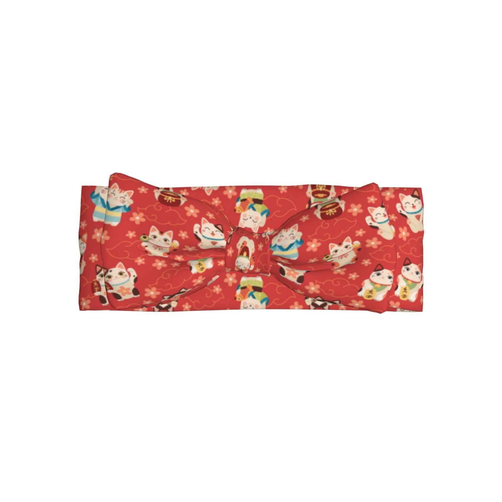 Baby Bows, Japanese Maneki Cats Elastics Soft Baby Newborn Headbands ...