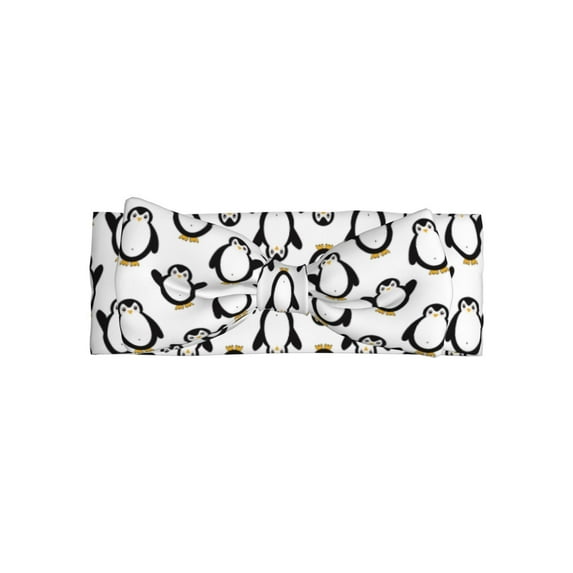 Baby Bows, Lovely penguin A Elastics Soft Baby Newborn Headbands Hairbands Hair Bow for Baby ...