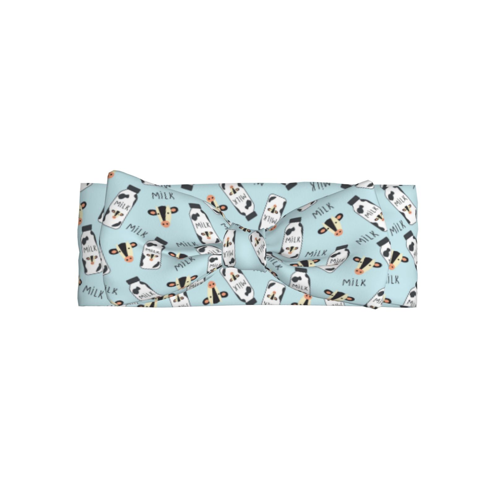 Baby Bows, Milk Bottles And Cow Head Elastics Soft Baby Newborn ...