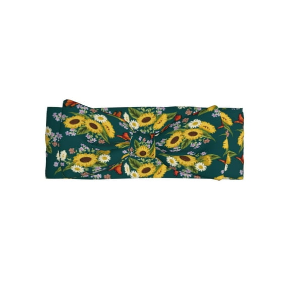 Baby Bows, Sunflowers Daisy Butterfly Elastics Soft Baby Newborn ...