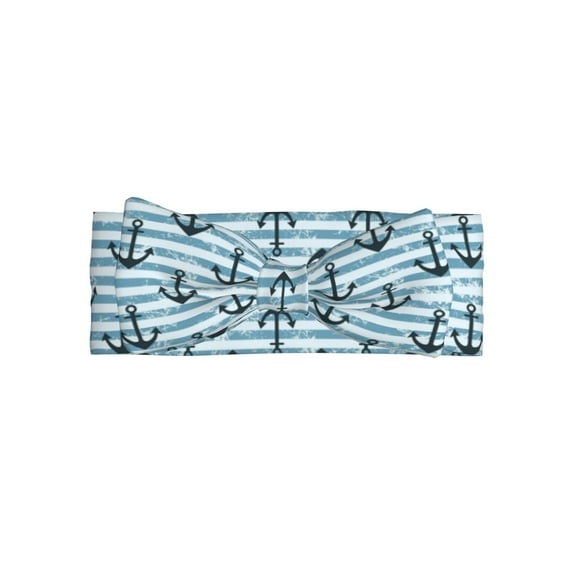 Baby Bows, anchor Creative blue lined vintage Elastics Soft Baby ...