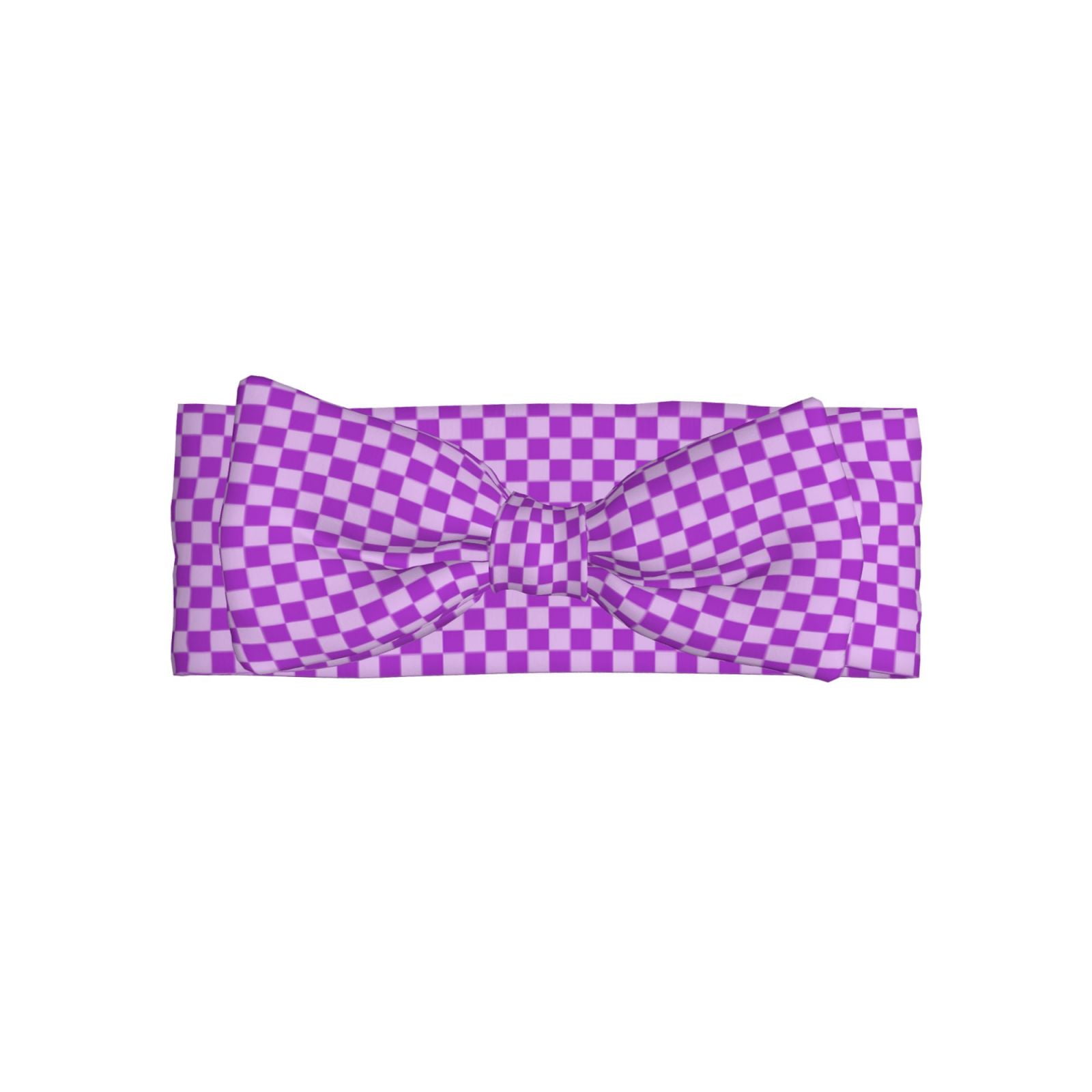Baby Bows, purple lilac checkered Elastics Soft Baby Newborn Headbands ...