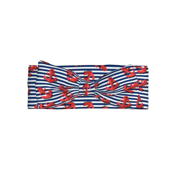 Baby Bows, red Anchor blue stripe cute Elastics Soft Baby Newborn ...