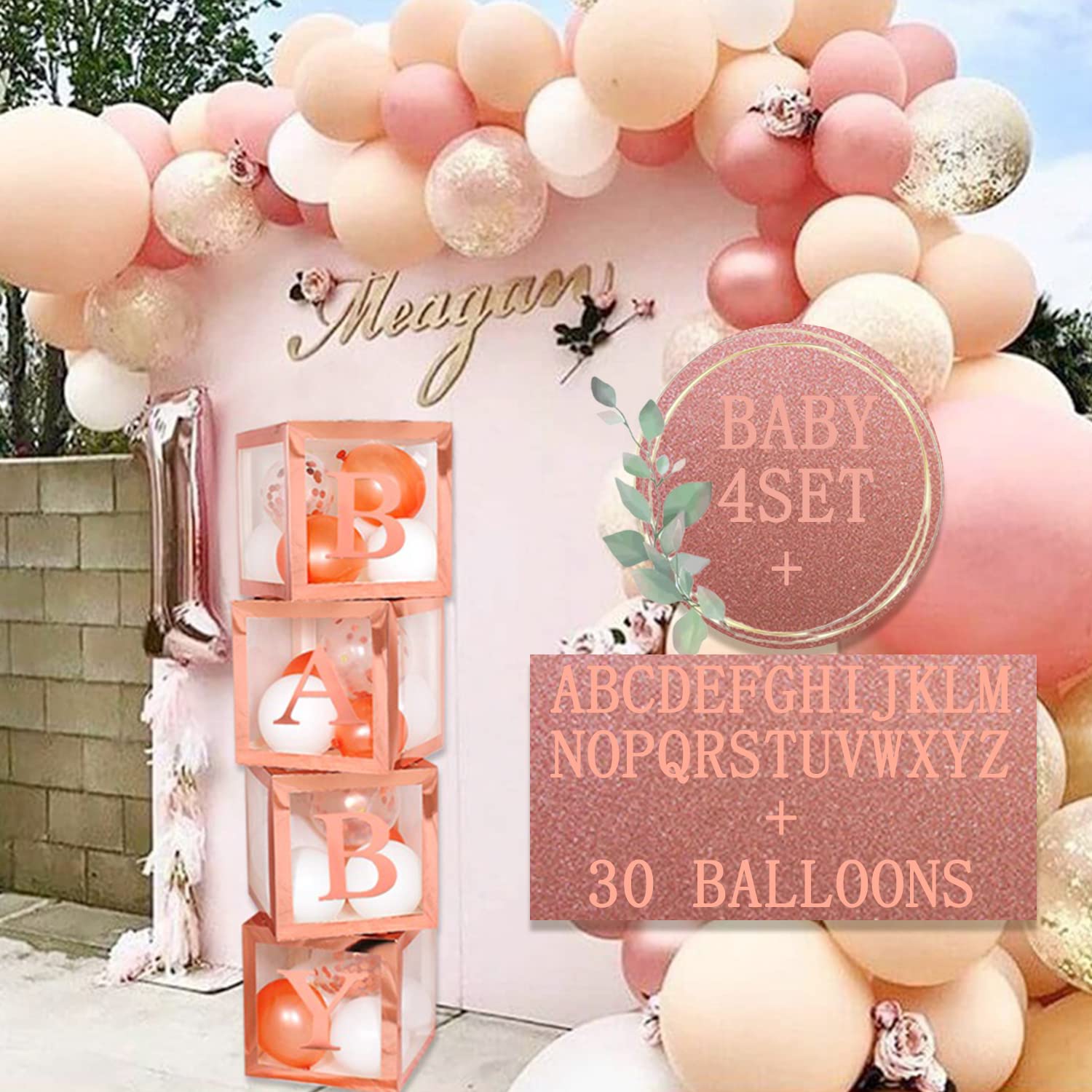 Baby Boxes with Letters for Baby BSL1 Baby Box Set of 76, 30 Chrome ...