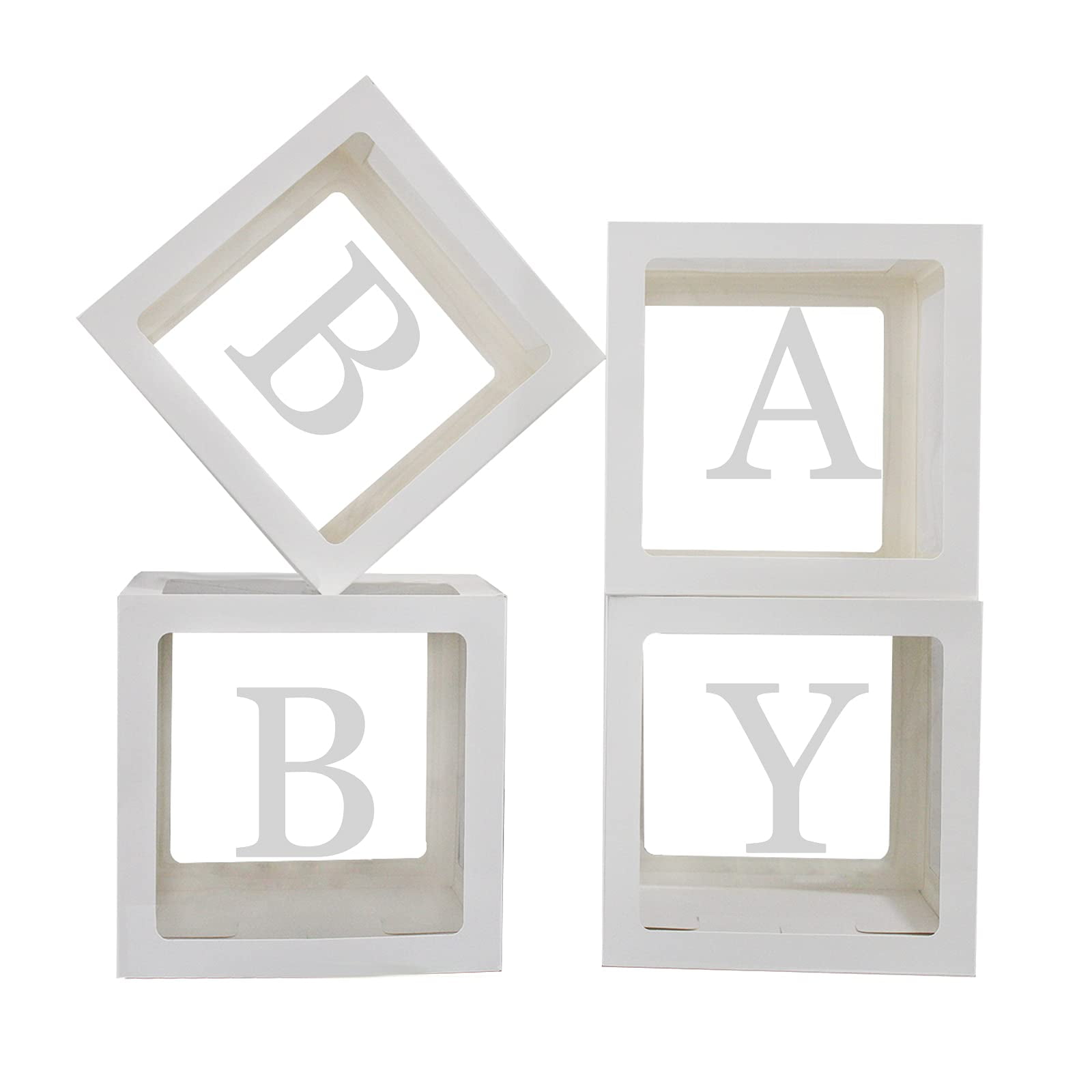 Baby Boxes with Letters for Baby Shower,Clear Baby Shower Decorations ...
