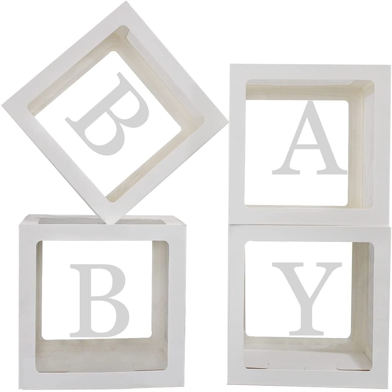 Baby Boxes with Letters for Baby Shower,Clear Baby Shower Decorations ...