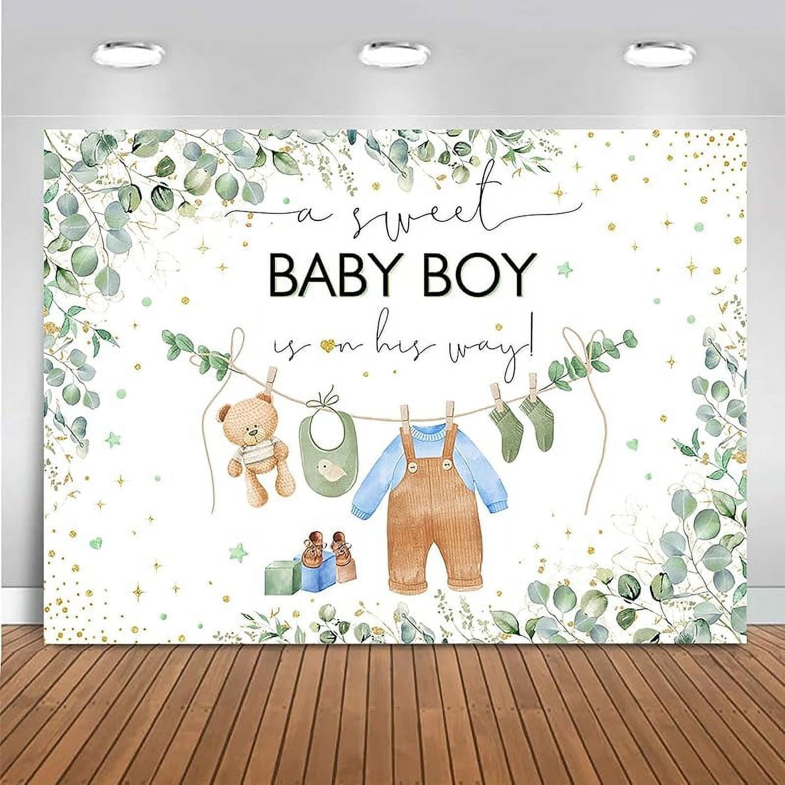 Boy Baby Shower Background