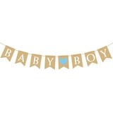Baby Boy Banner for Party Decorations – It’s a Boy Sign, Rustic Garland ...