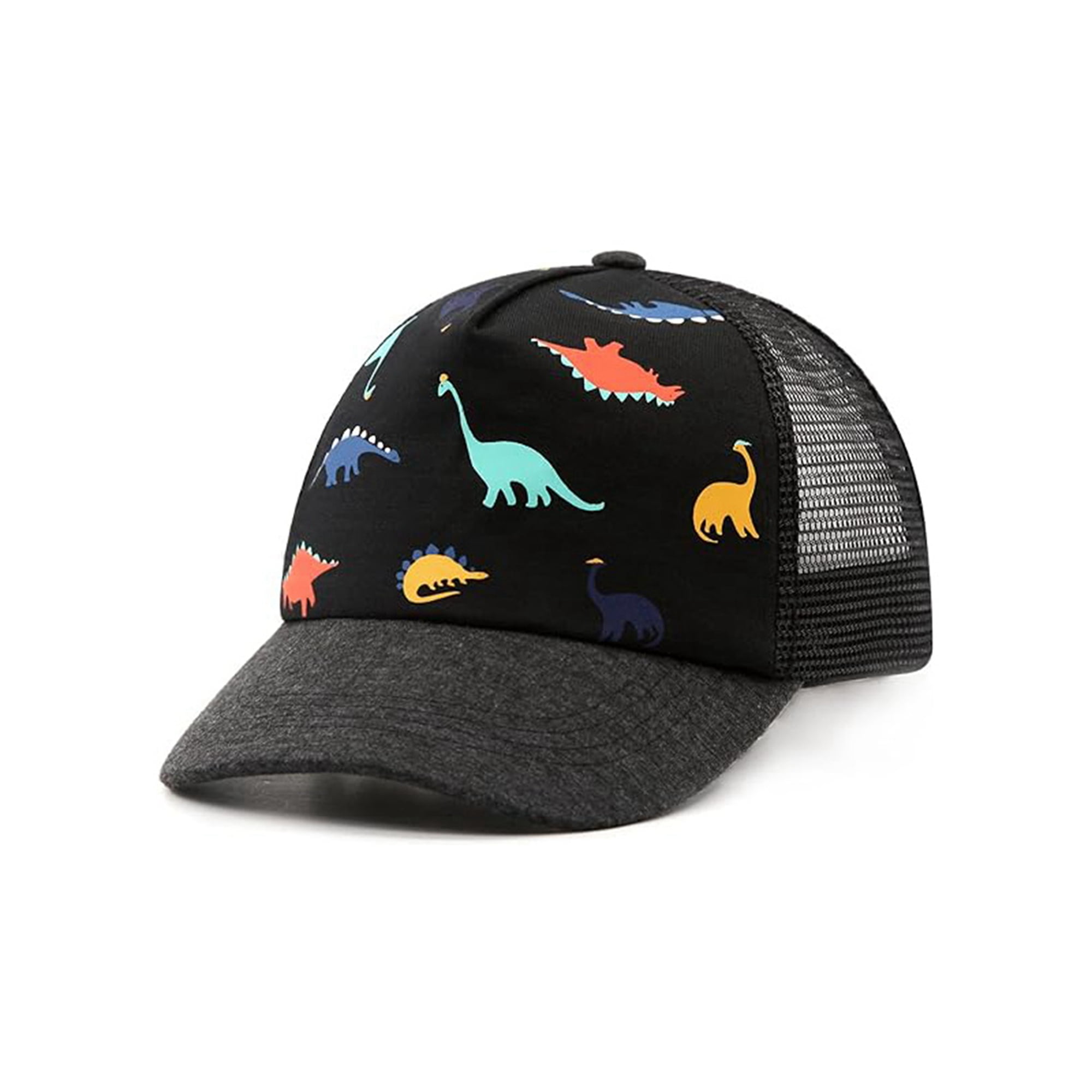 Baby Boy Baseball Cap Toddler Kids Cartoon Dinosaur Print Trucker Hat Summer Beach Sun Hat for ...