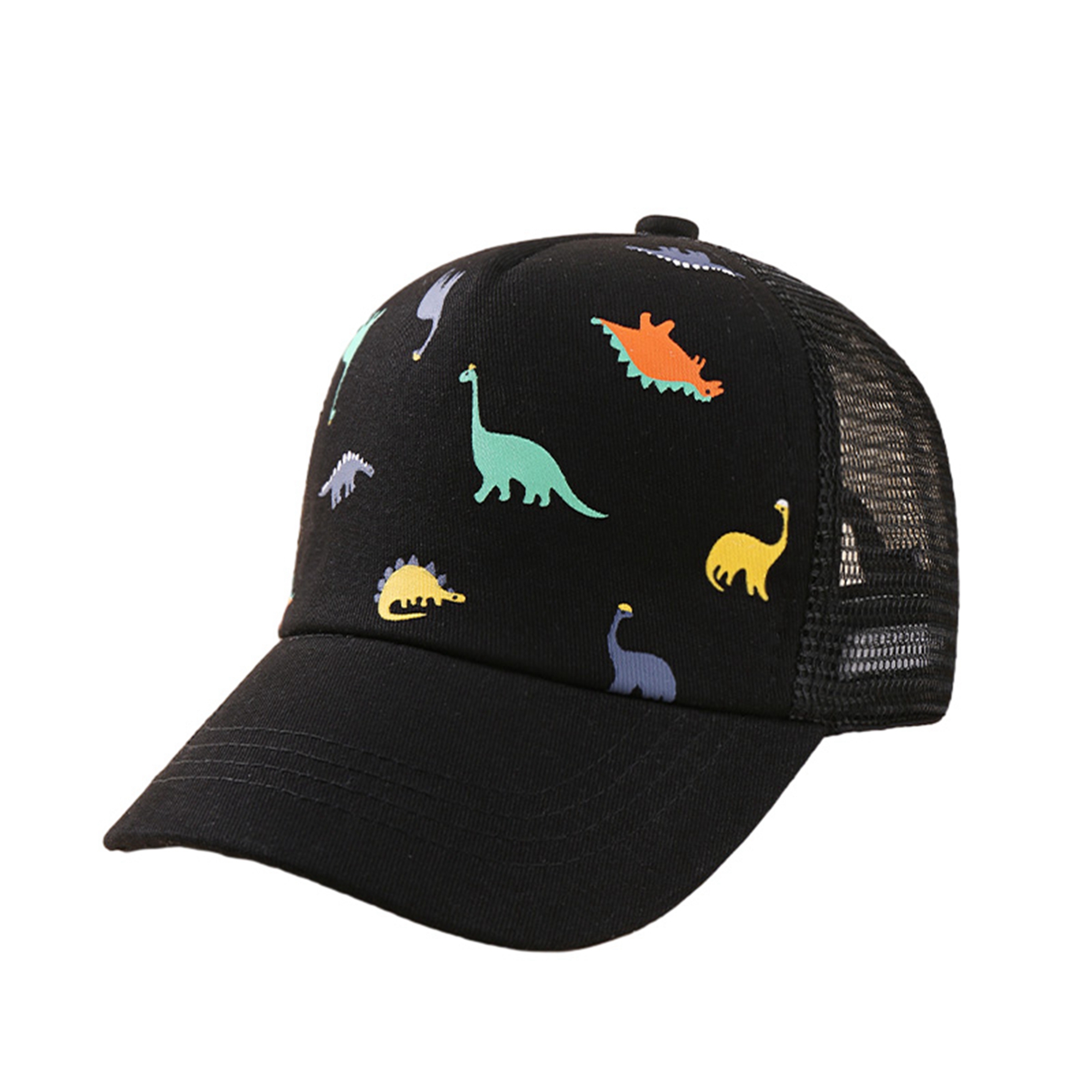 Baby Boy Baseball Cap Toddler Kids Cartoon Dinosaur Print Trucker Hat Summer Beach Sun Hat for ...