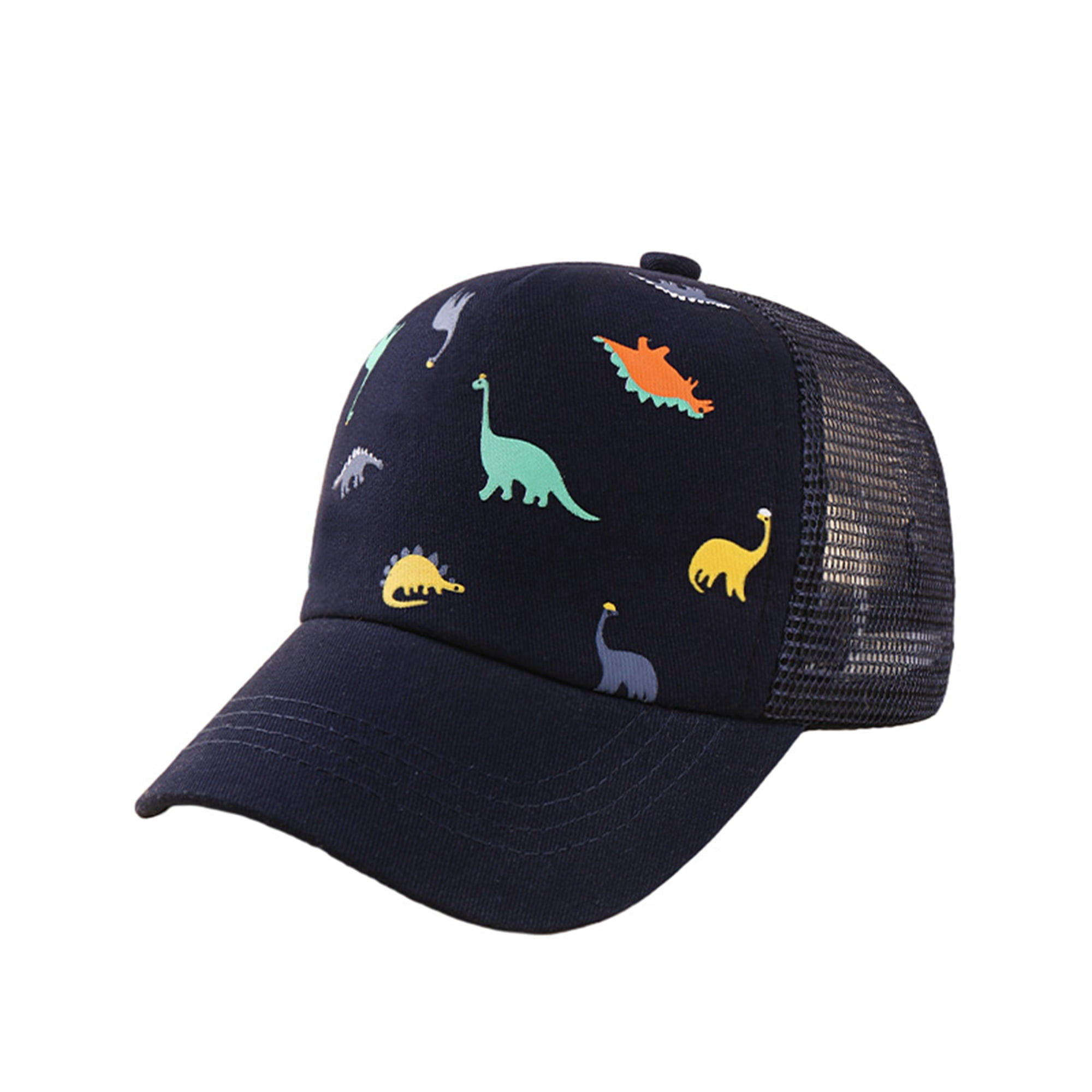 Baby Boy Baseball Cap Toddler Kids Cartoon Dinosaur Print Trucker Hat Summer Beach Sun Hat for ...
