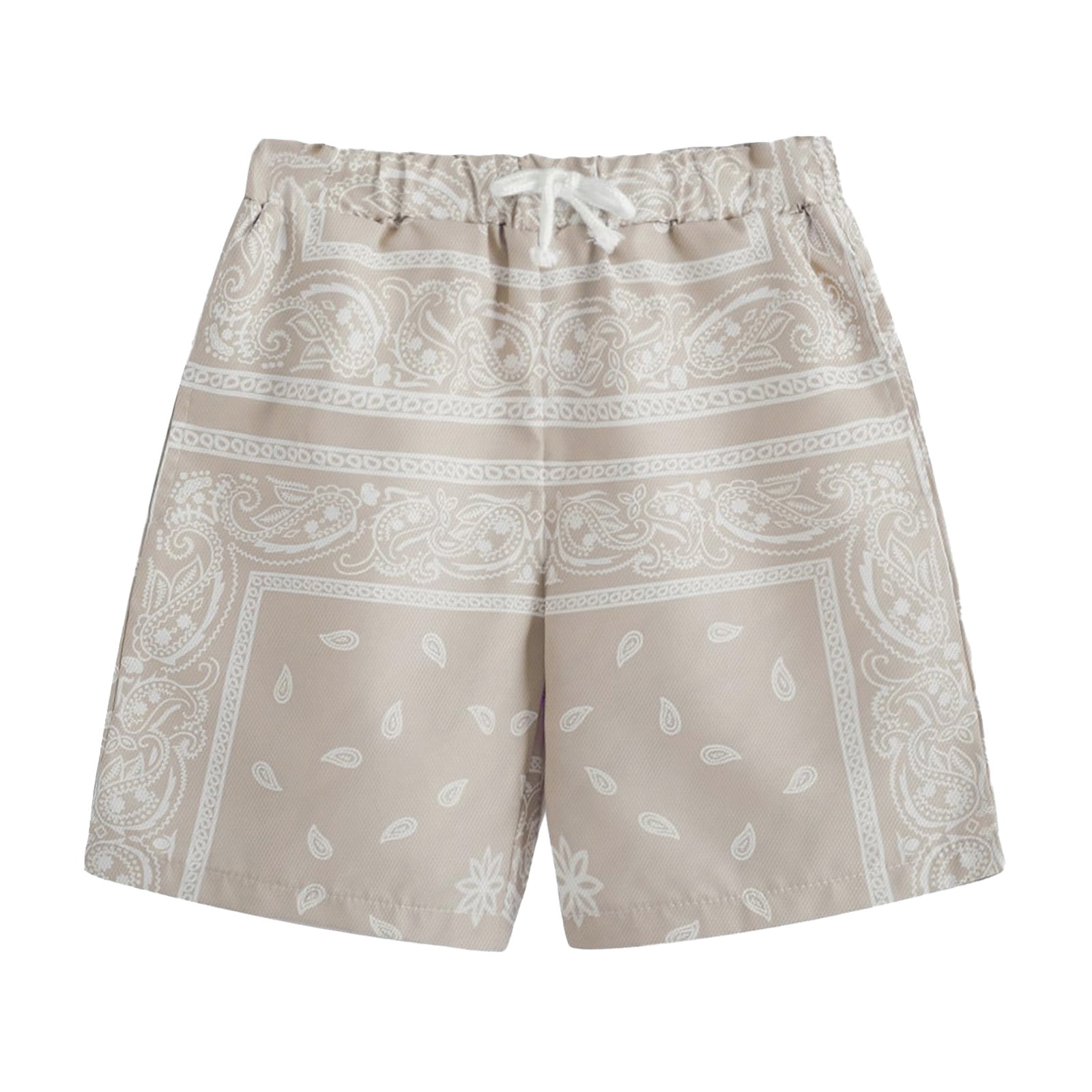 Baby Boy Cargo Bottoms Cashew Print Comfortable Elastic Waist ...
