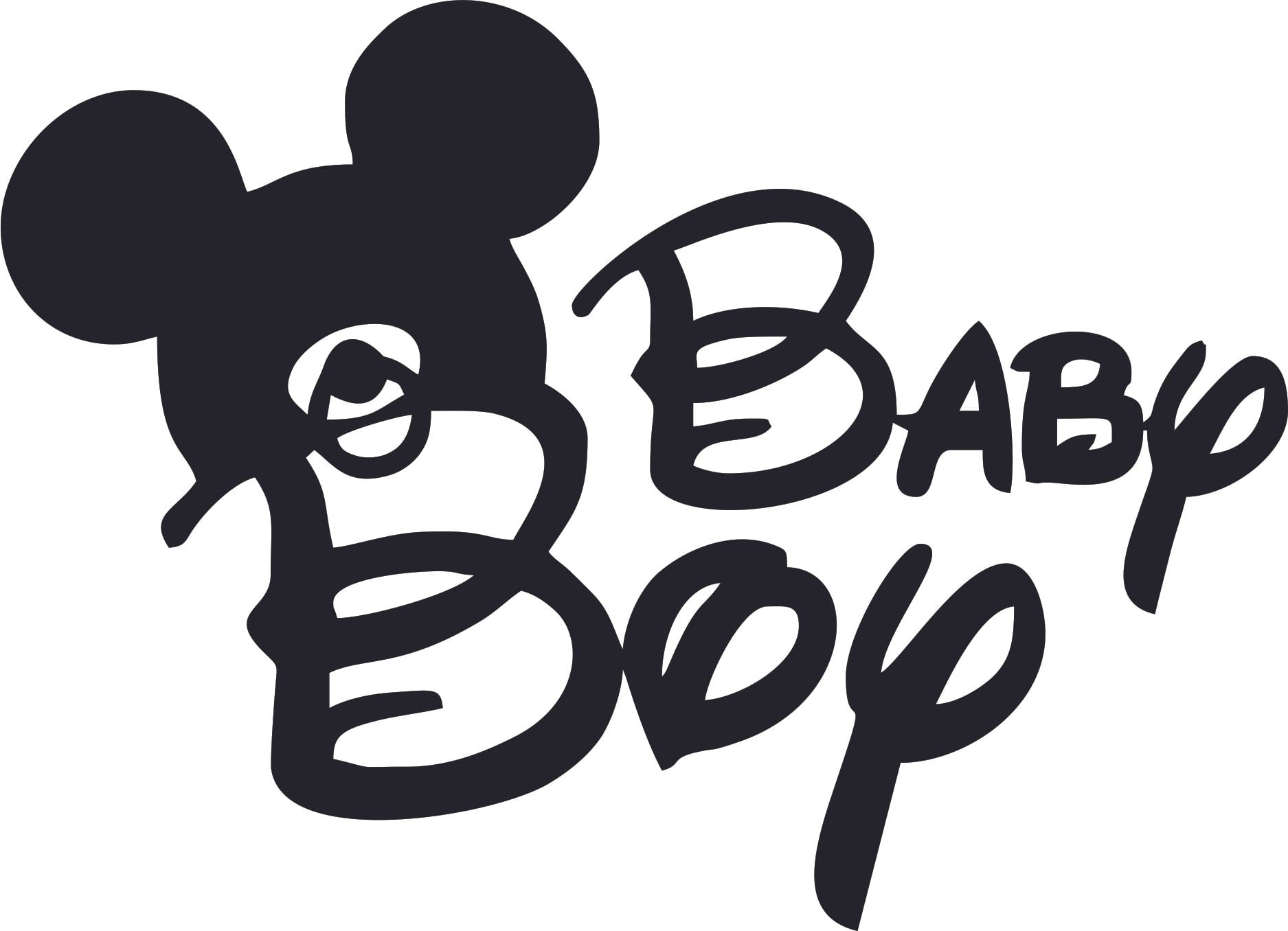 Baby Boy Cartoon Character Wall Art Vinyl Sticker Design Decal Girl Boy ...