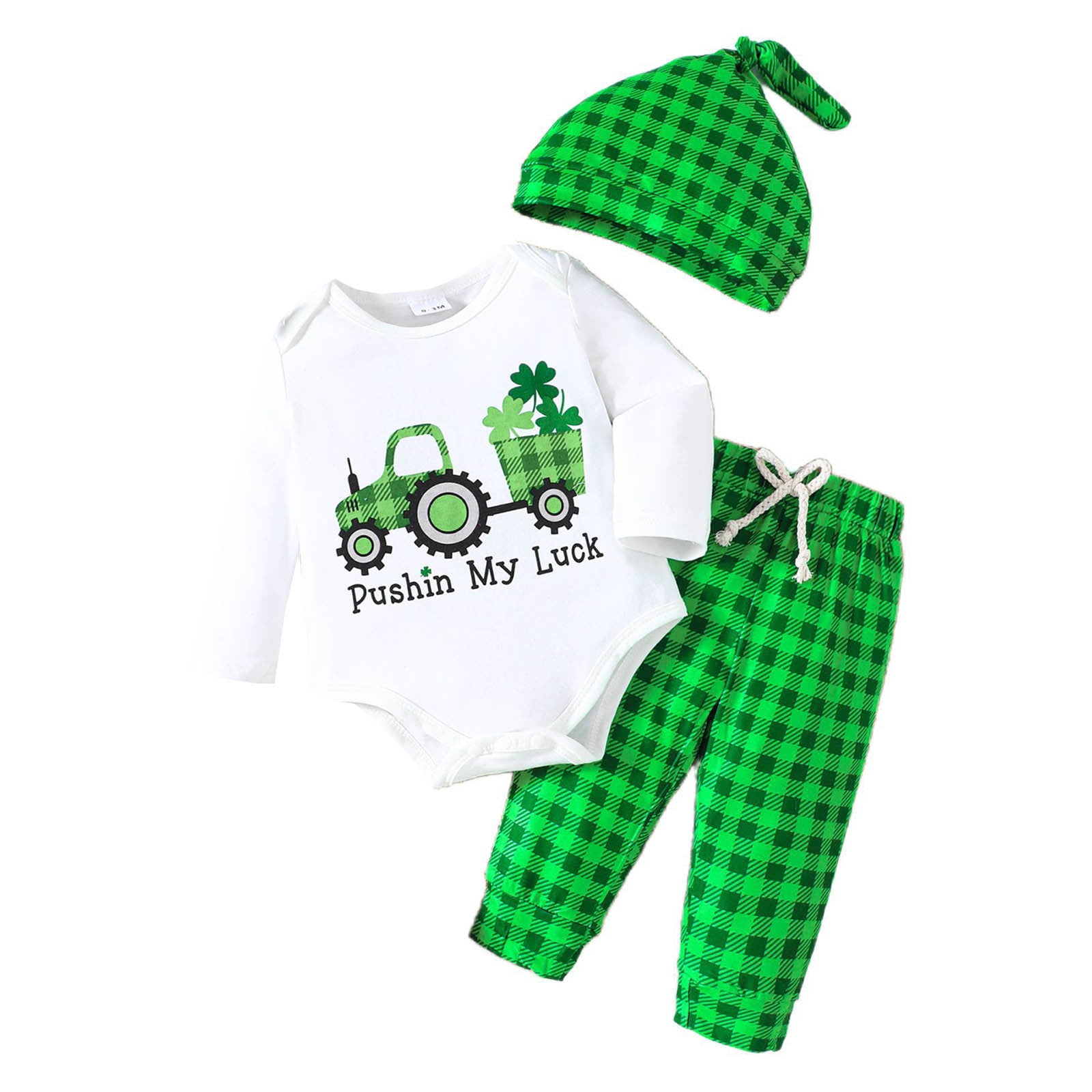 Baby Boy Clothes Set Boys Girls St Patricks Day Long Sleeve Letter ...