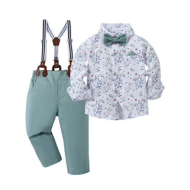 Baby Boy Clothes Suits Toddler 12 Months-6 Years Formal Dress Shirt ...