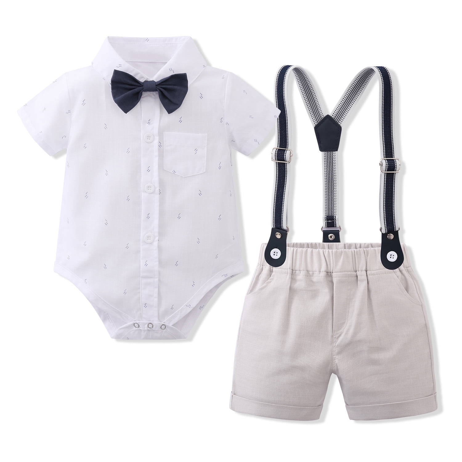 Baby Boy Clothes Summer Gentleman Birthday Suits Newborn Party Soft ...