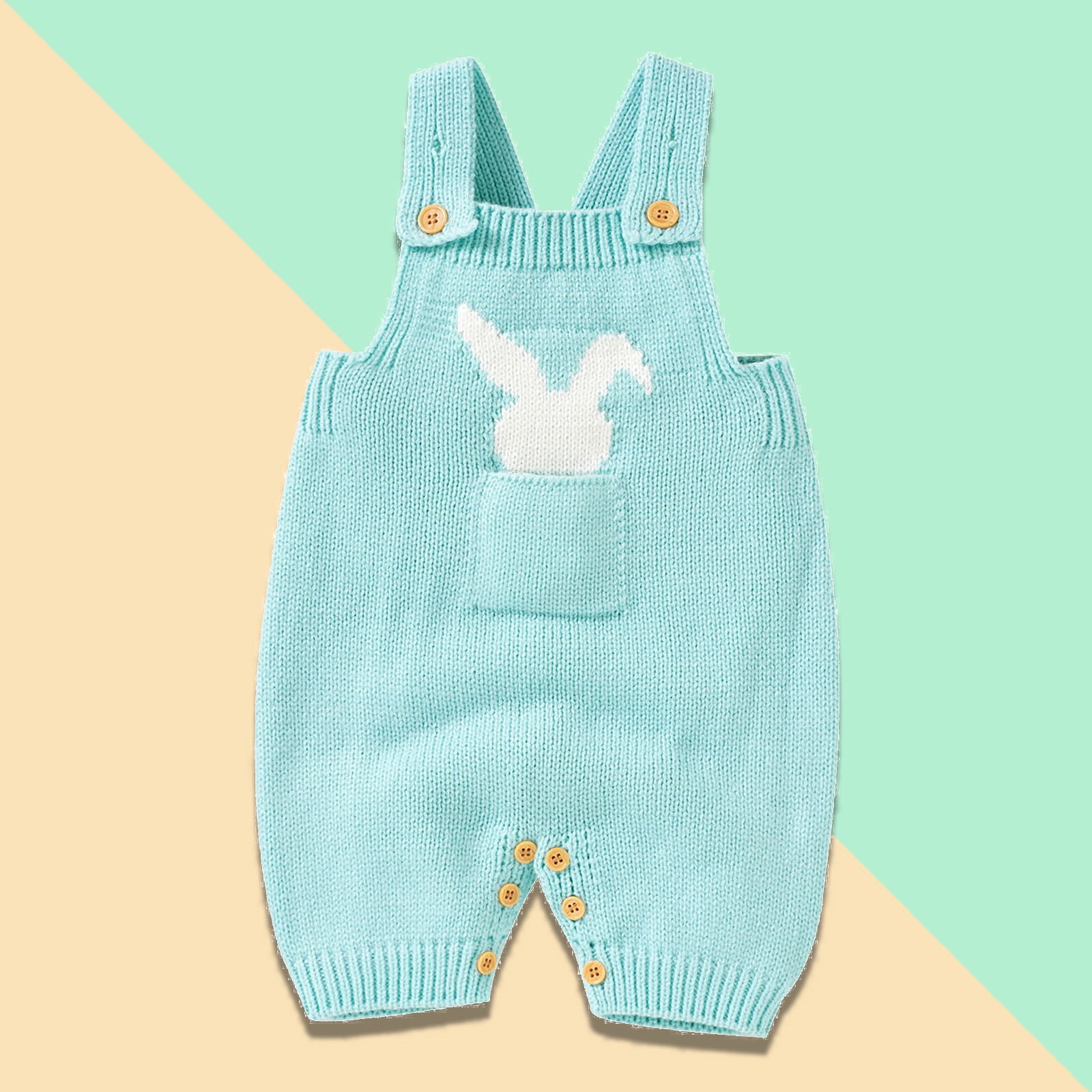 Baby Boy Easter Outfit Bunny Baby Easter Romper Sleeveless Suspender ...