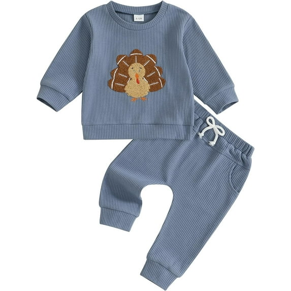 Baby Boy Fall Clothes Toddler Thanksgiving Outfit Turkey Football ...