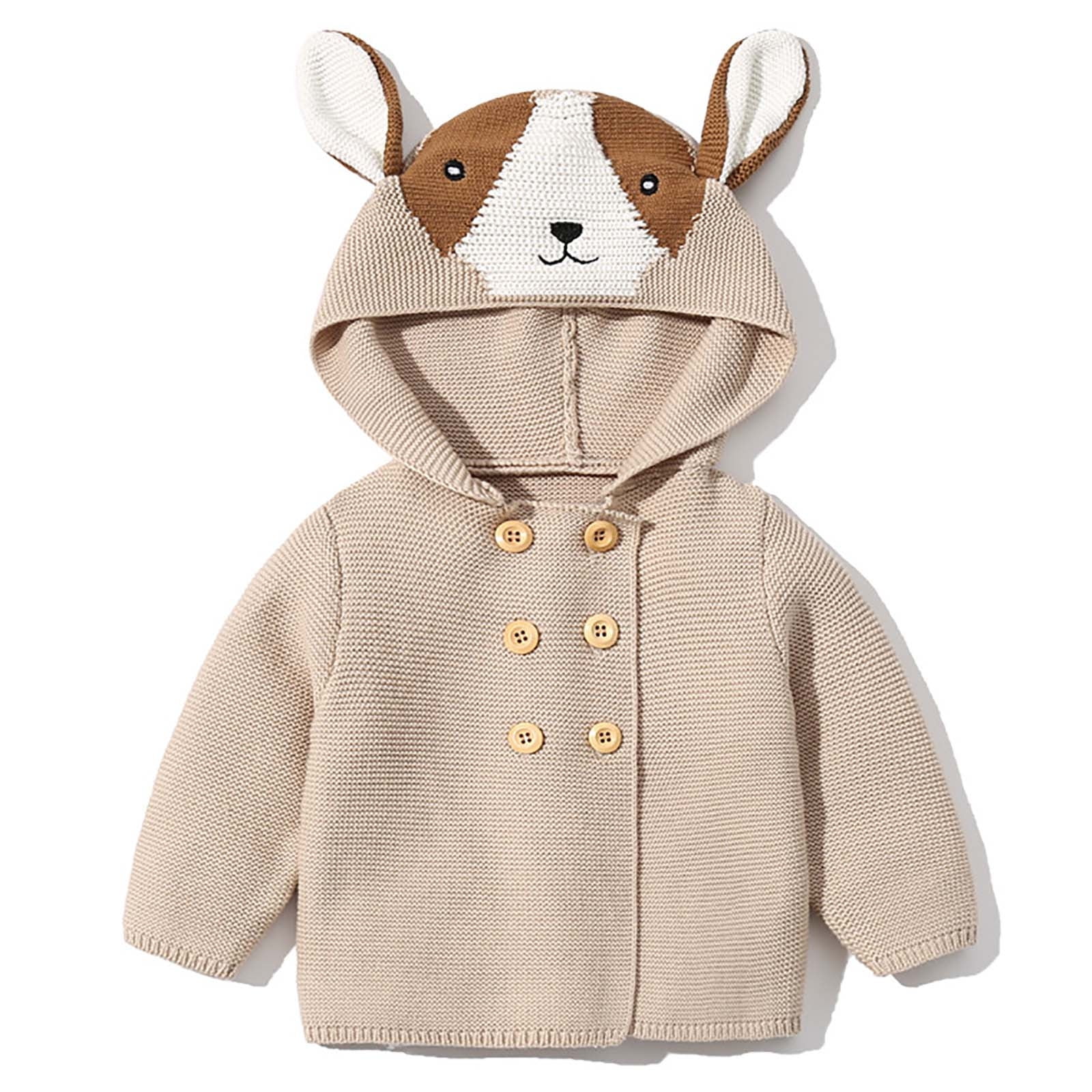 Baby Boy Girl Cardigan Sweater Long Sleeve Button Up Knit Sweatshirt ...