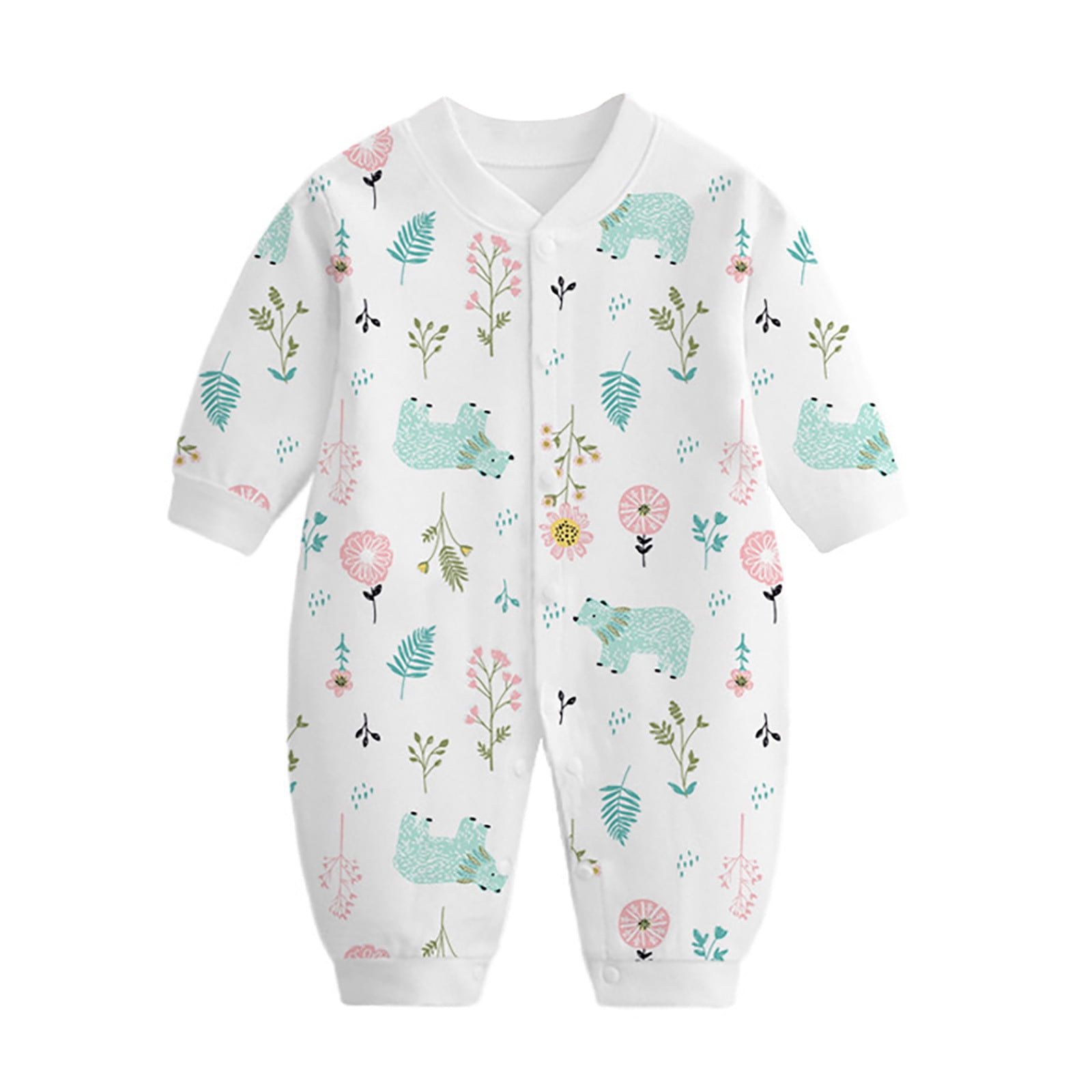 Baby Boy Girl Cotton Print Romper Jumpsuit Playsuits Outfits Boys 18 ...
