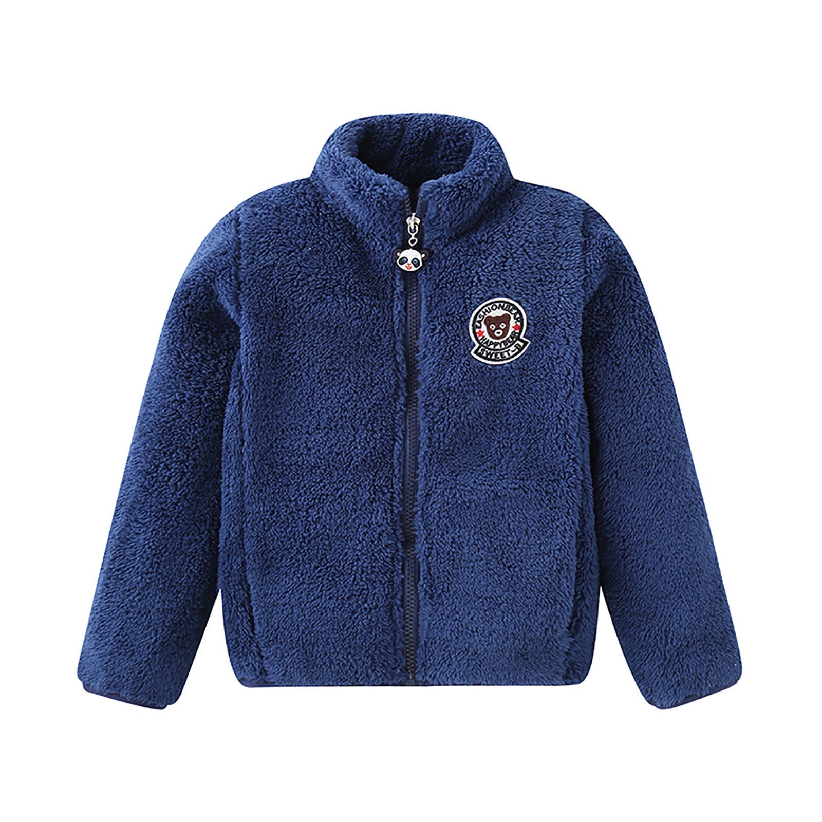 Baby Boy & Girl Fleece Jackets Kids Toddler Full Zip Hoodie Autumn Winter Sweater Outerwear Coat ...