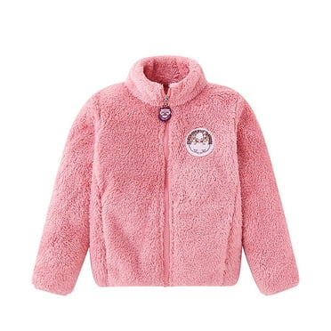 ANINEO Toddler Girls Long Sleeve Winter Windproof Coat Jacket Kids Warm Fleece Outerwear Jacket ...