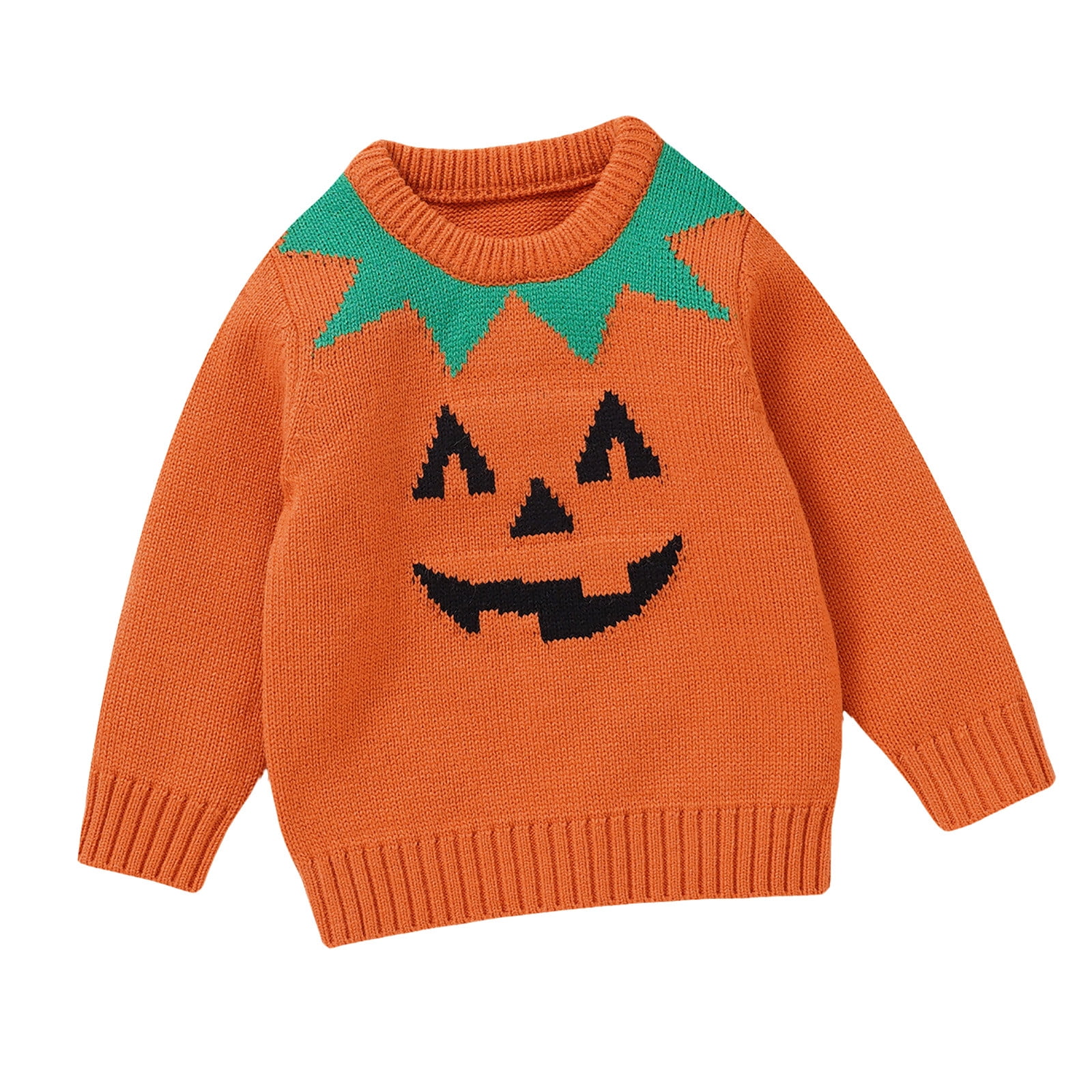 Baby Boy Girl Halloween Clothes Newborn Pumpkin Knitted Romper Santa Outfits - Walmart.com
