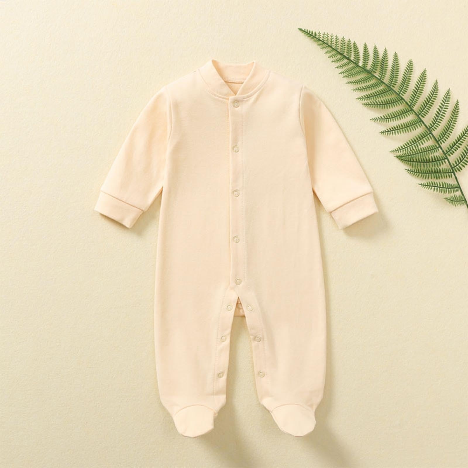 Baby Boy Girl Long Sleeve Outfits, Baby Solid Short Sleeve Tees Newborn ...