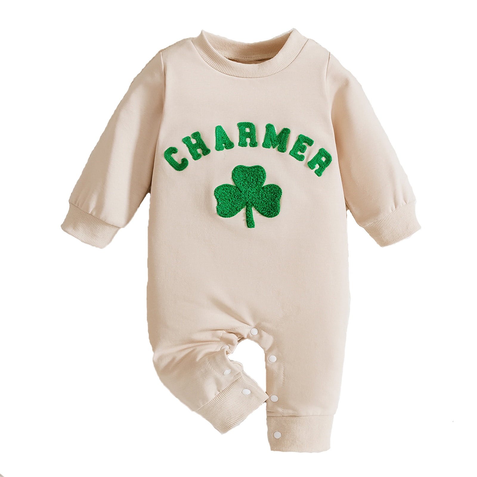 Baby Boy Girl Romper Long Sleeve St.Patric.K's Day Jumpsui Thick ...
