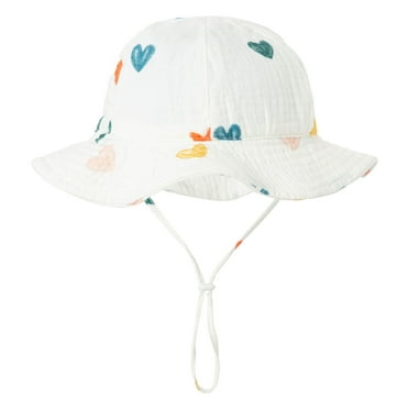 Zando Kids Sun Hat with Chin Strap Boys Girls Sun Protection Hats Cute ...