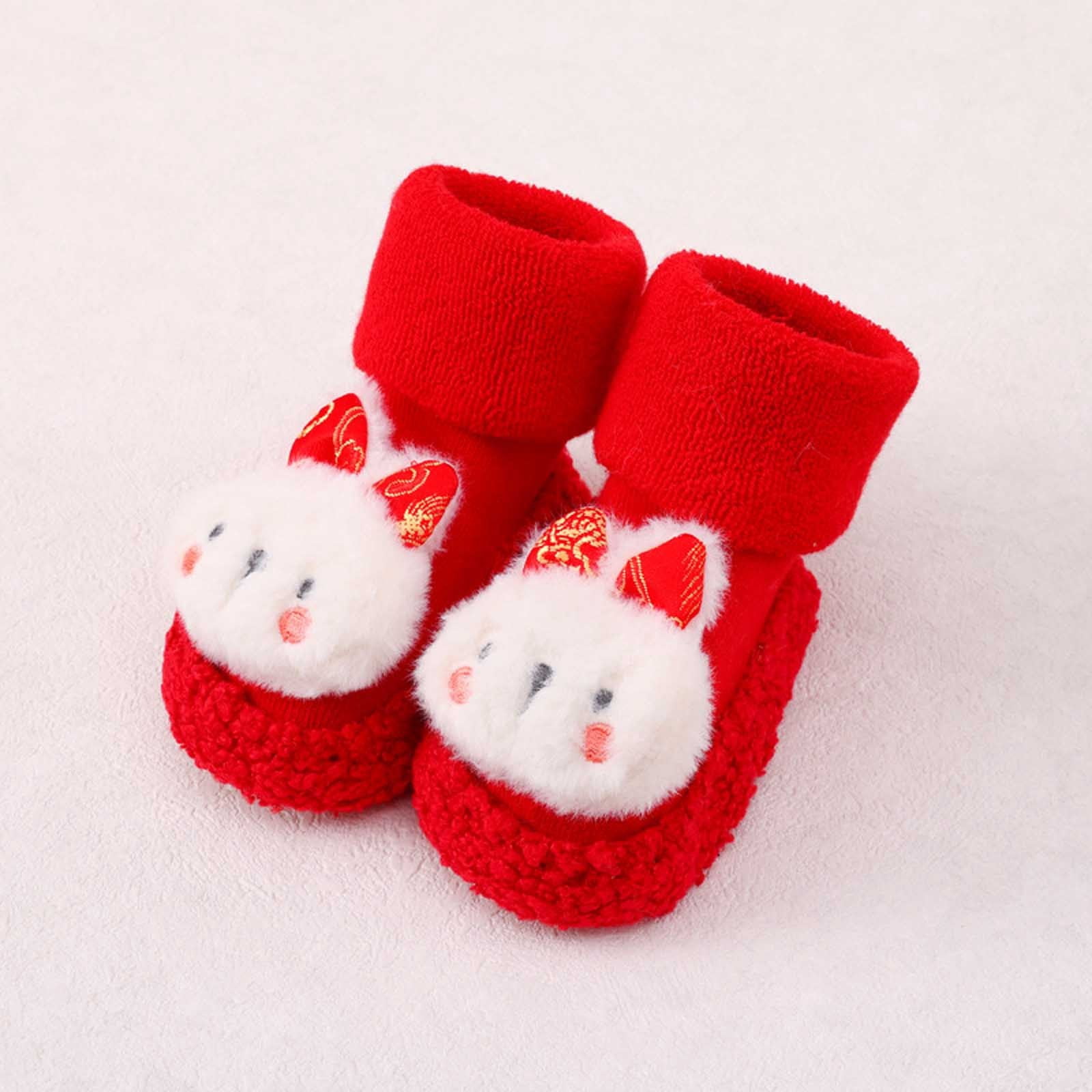 Baby Boy Girls Toddlers Indoor Animals Slipper Shoes Antislip Socks ...