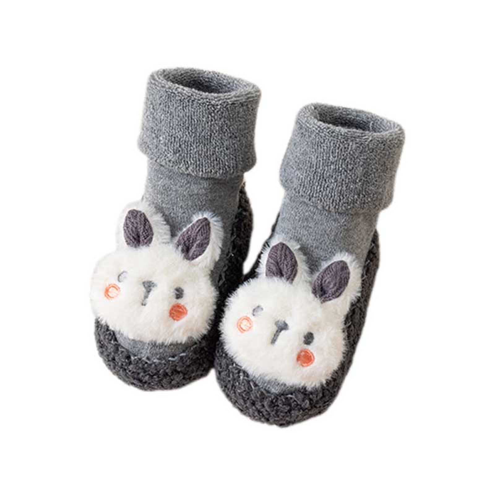 Baby Boy Girls Toddlers Indoor Animals Slipper Shoes Antislip Socks ...
