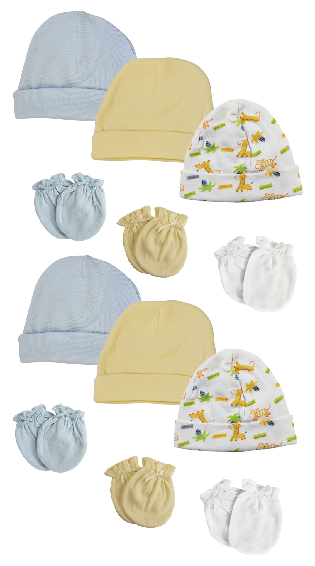 Baby Boy Infant Caps and Mittens (Pack of 12) - Walmart.com