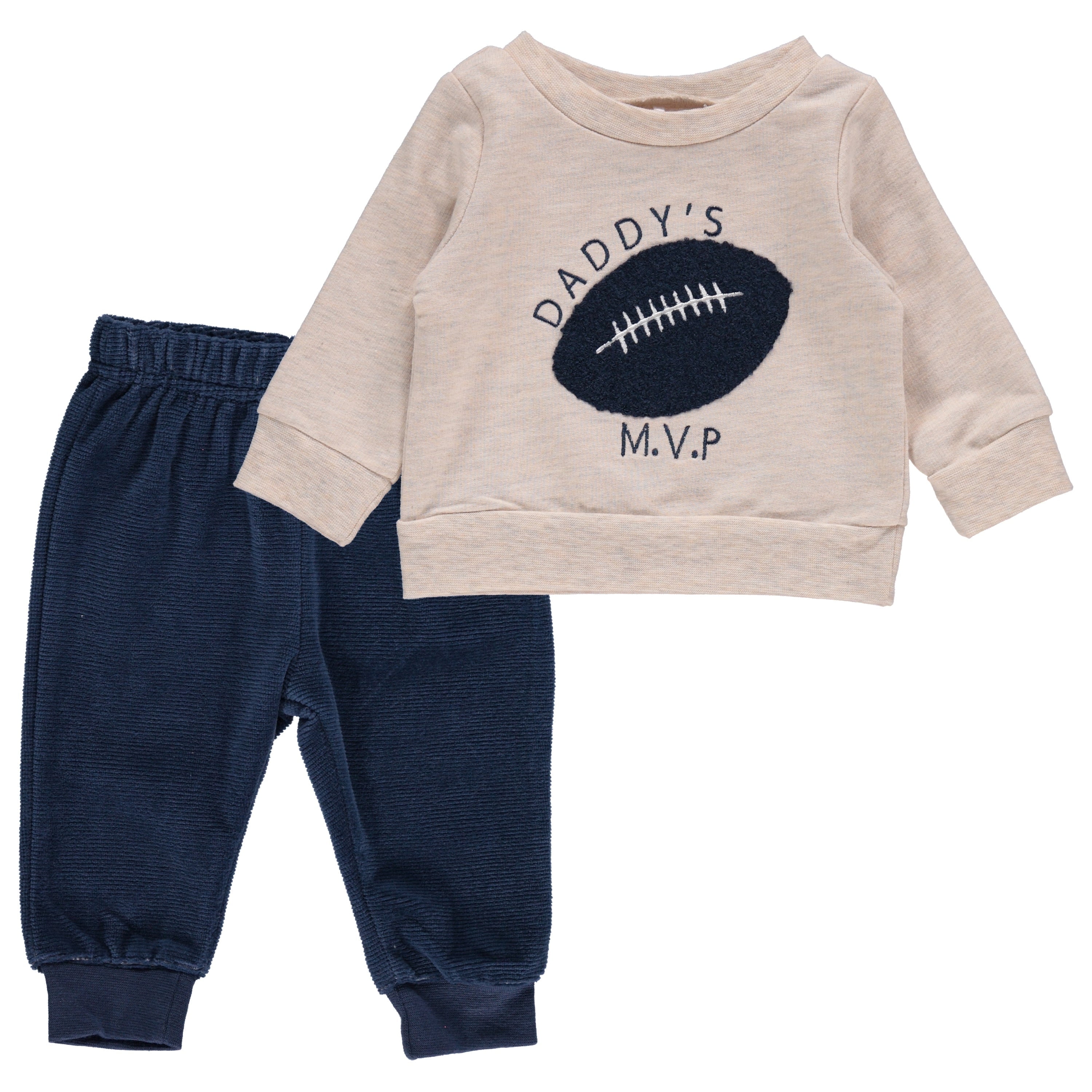Chick Pea Baby Baby Boy Infant and Newborn Jogger Set Long Sleeve with ...