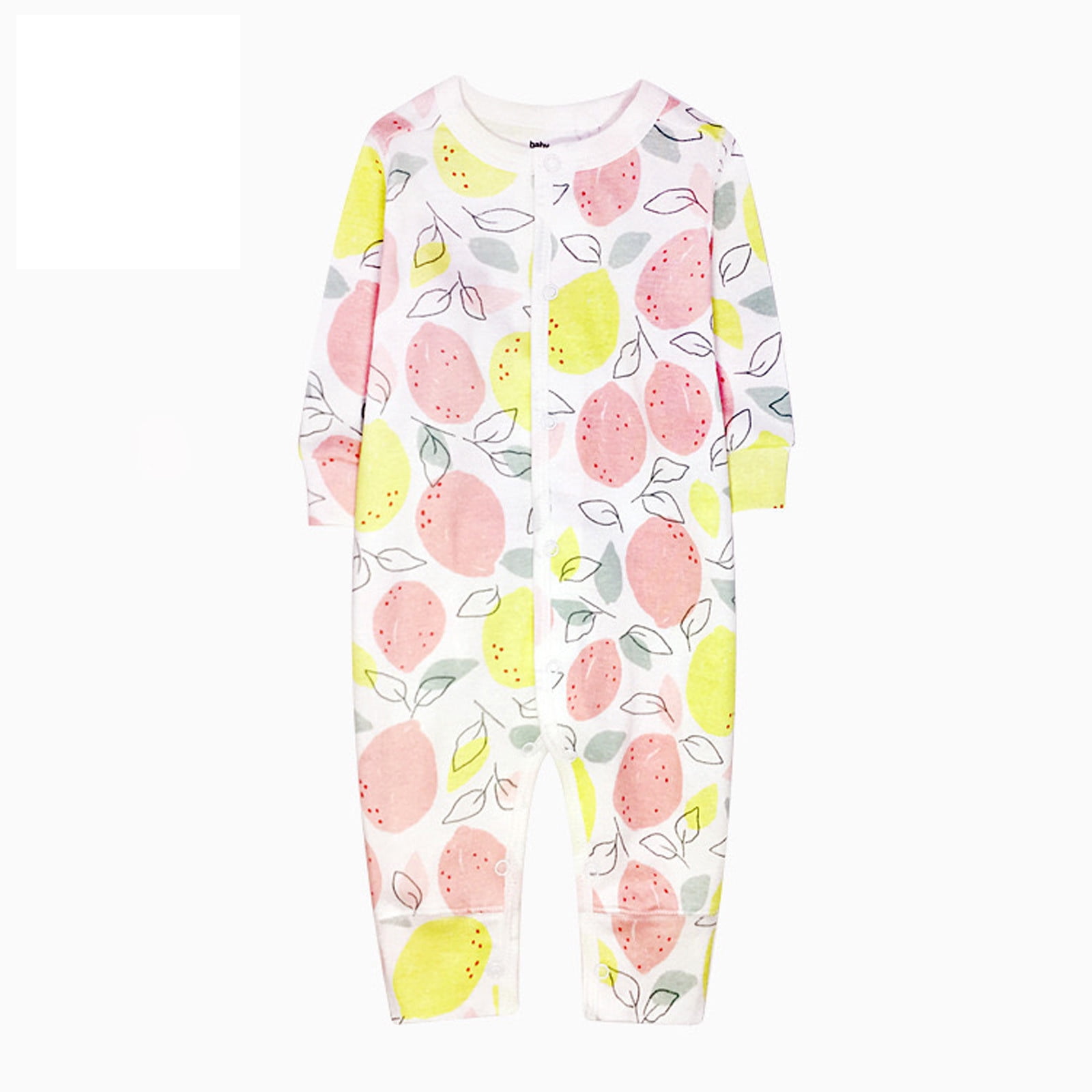 Baby Boy Onesies Sun Moon Print Print Long Sleeve Ribbed Cuff Button ...