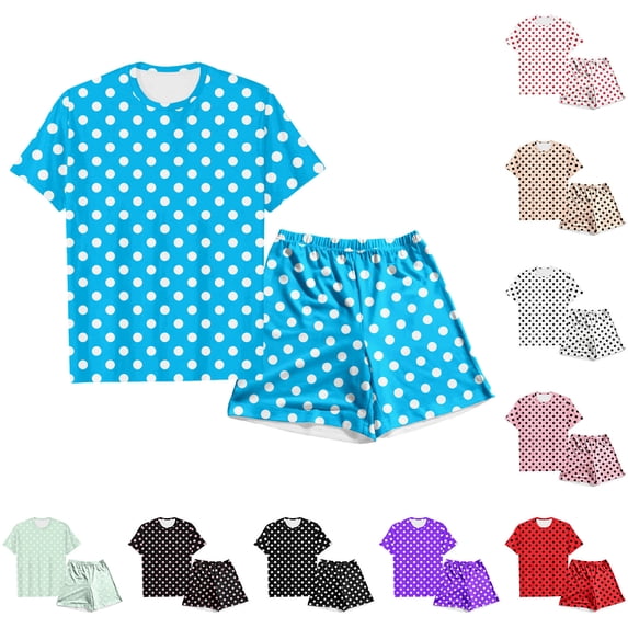 Baby Boy Outfit Kids Polka Dot Print Short Sleeve Top and Shorts 2 ...