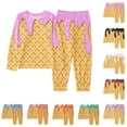 Baby Boy Outfits 2 Piece Long Sleeve Ice Cream Print Crew Neck Tops And ...