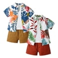 Baby Boy Outfits Boys 3 Piece Set: Short Sleeve T Shirt Collared Shirt ...