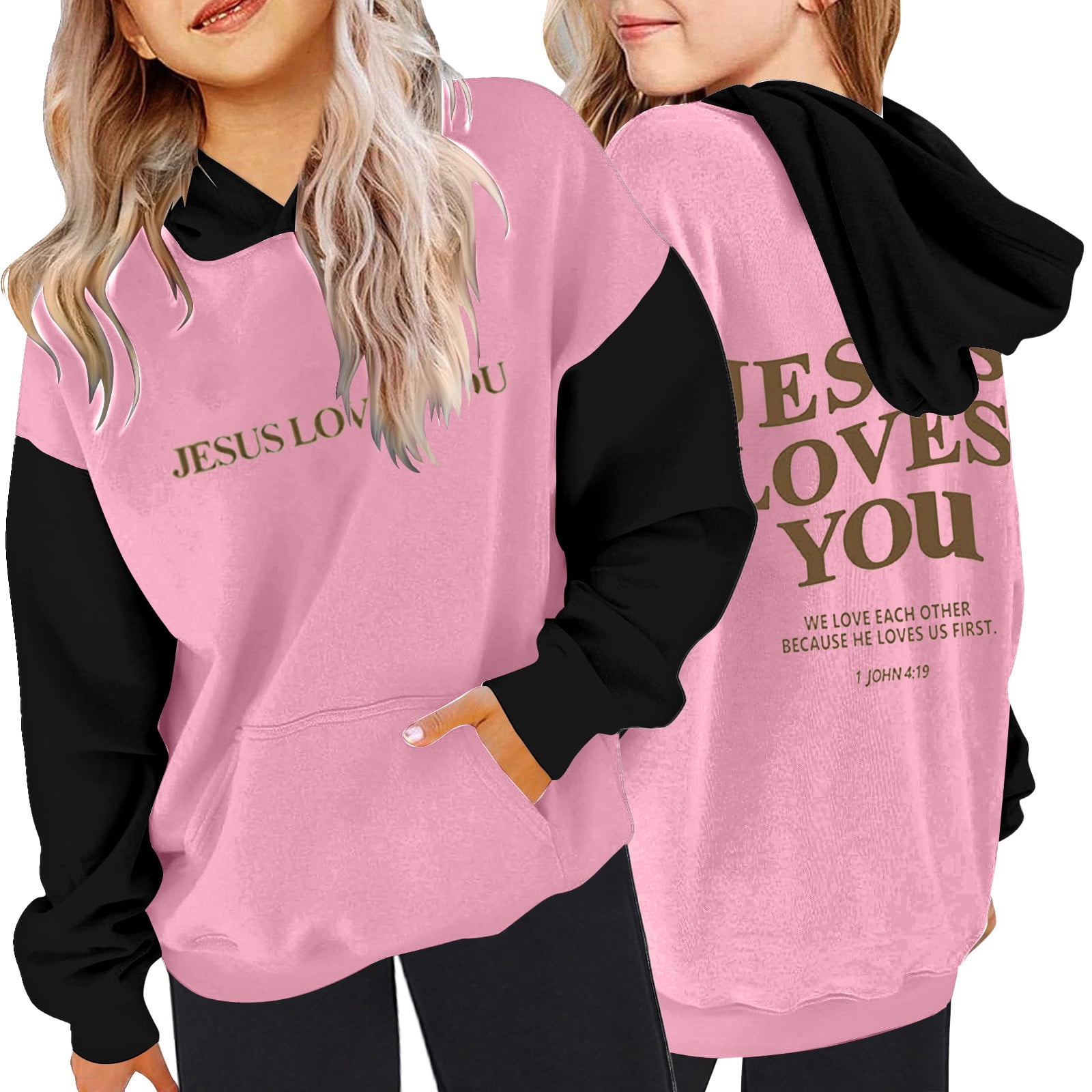 Baby Boy Outfits Boys Colorblock Long Sleeve Letter Warm Hooded ...