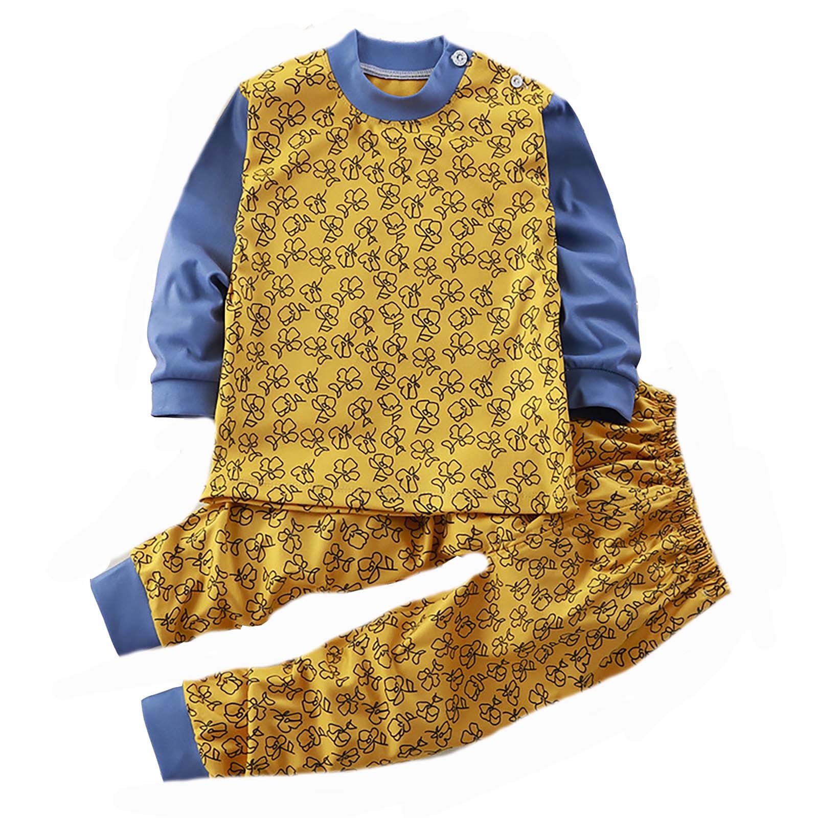 Baby Boy Outfits Cute Animals Trains Cartoon Print Long Sleeve Tops ...