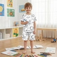 Baby Boy Outfits Doodle Print Short Sleeve 2 Piece Home Wear ...