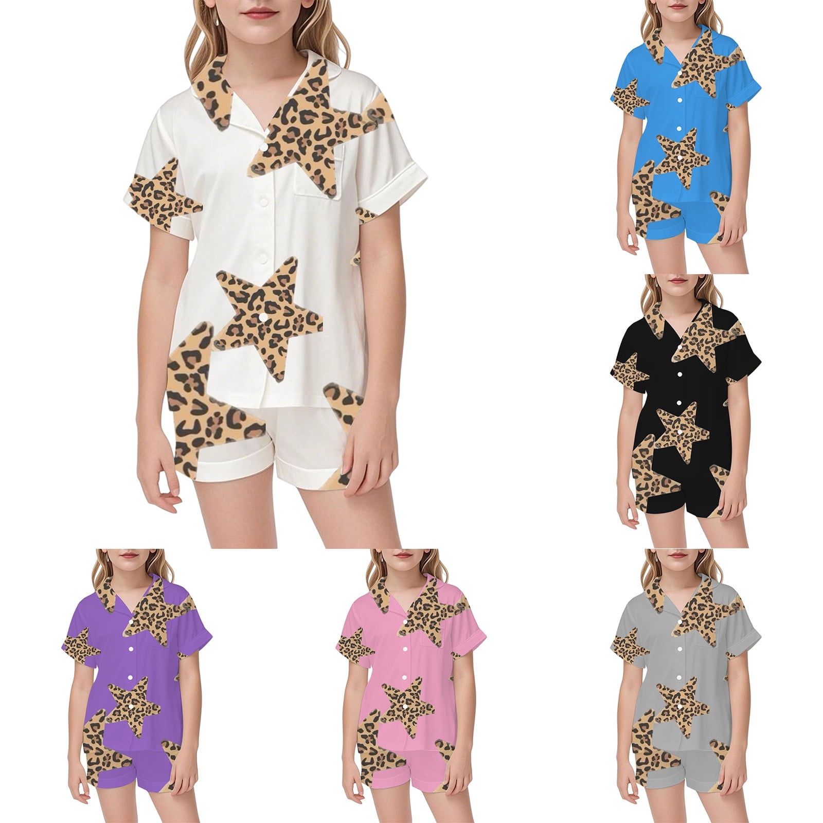 Baby Boy Outfits Kids Cartoon Print Short Sleeve Top and Pants Soft ...