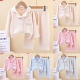 Baby Boy Outfits Kids Cotton V Neck Long Sleeve Top and Pants Thermal ...